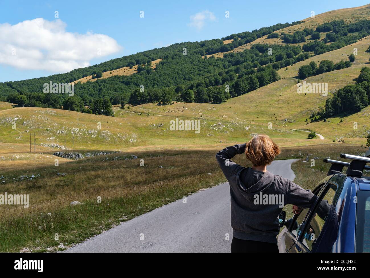 Summer mountain Durmitor National Park, Montenegro. Durmitor panoramic ...