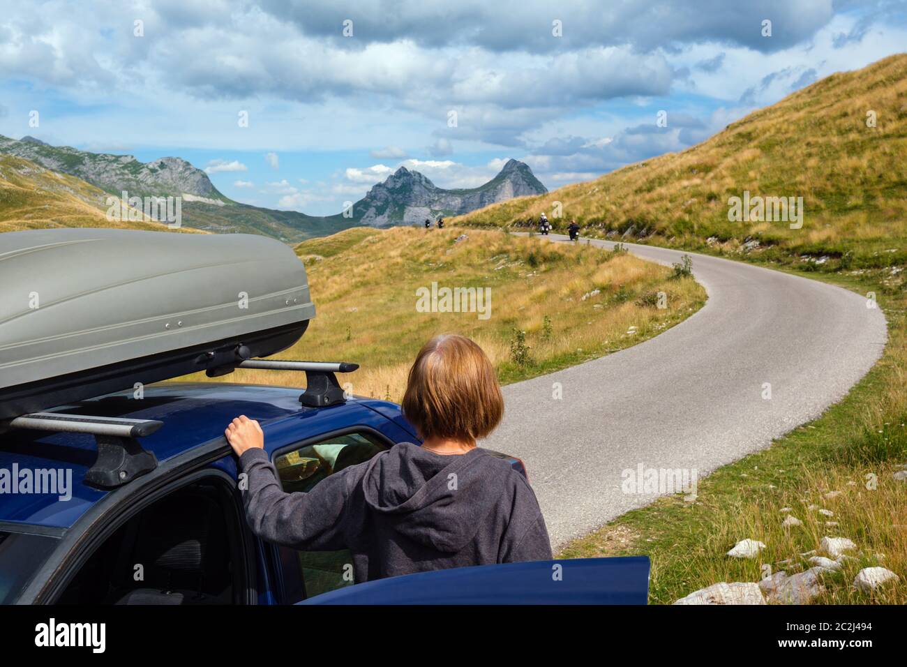 Summer mountain Durmitor National Park, Montenegro. Durmitor panoramic ...