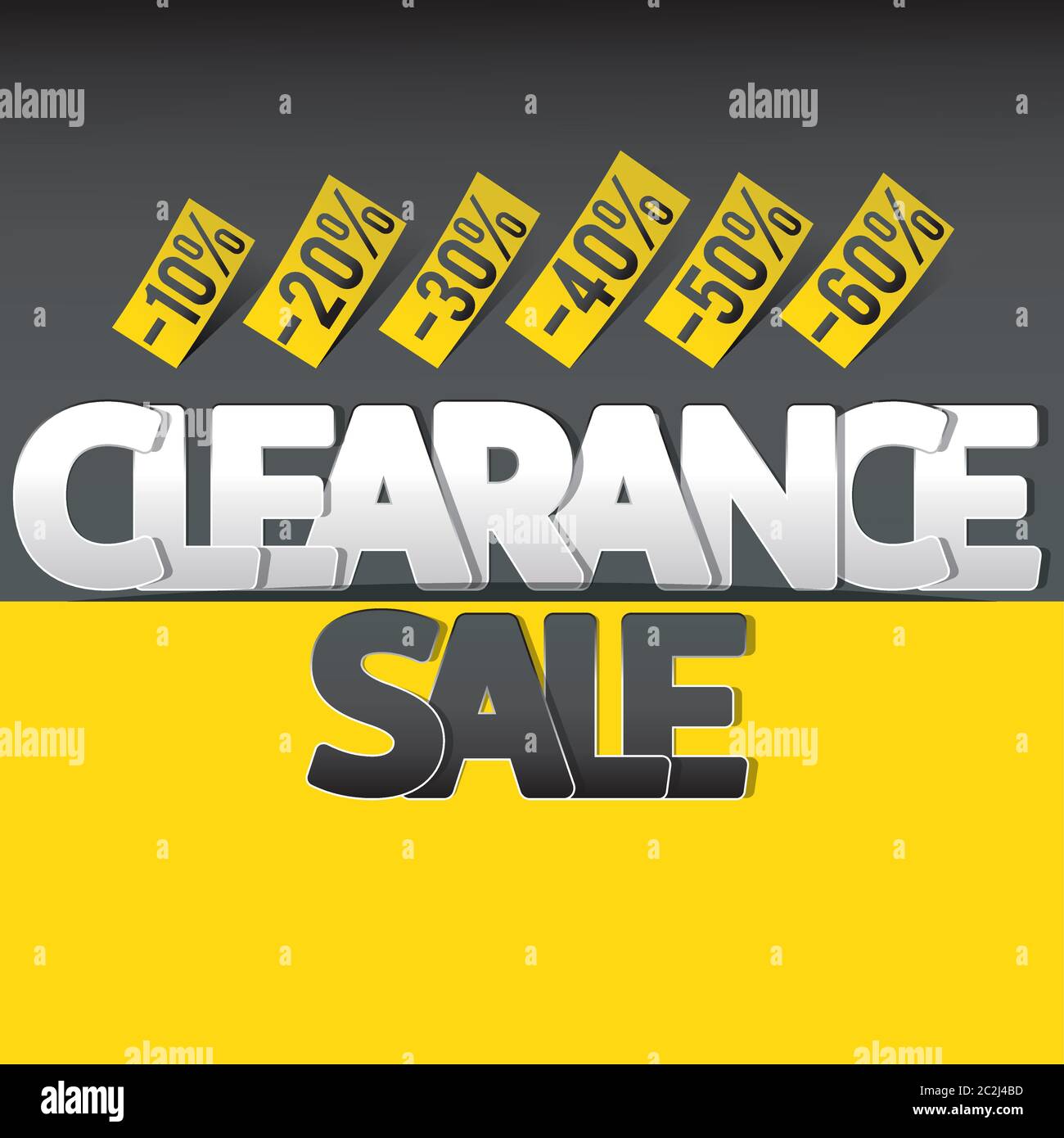 Clearance sale banner, flyer or poster design template Stock Vector ...