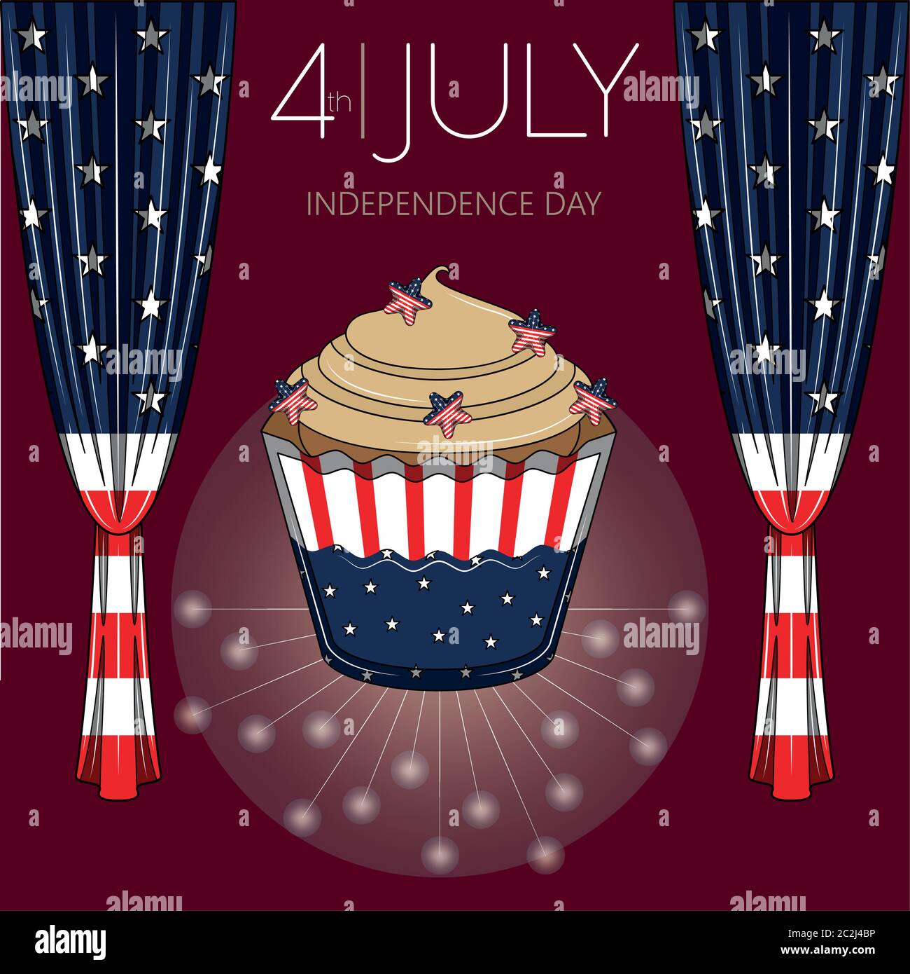 Poster of independence day of United States - Vector Stock Vector Image ...