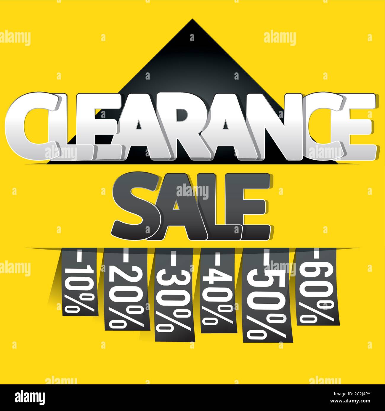 Clearance sale banner, flyer or poster design template Stock Vector ...