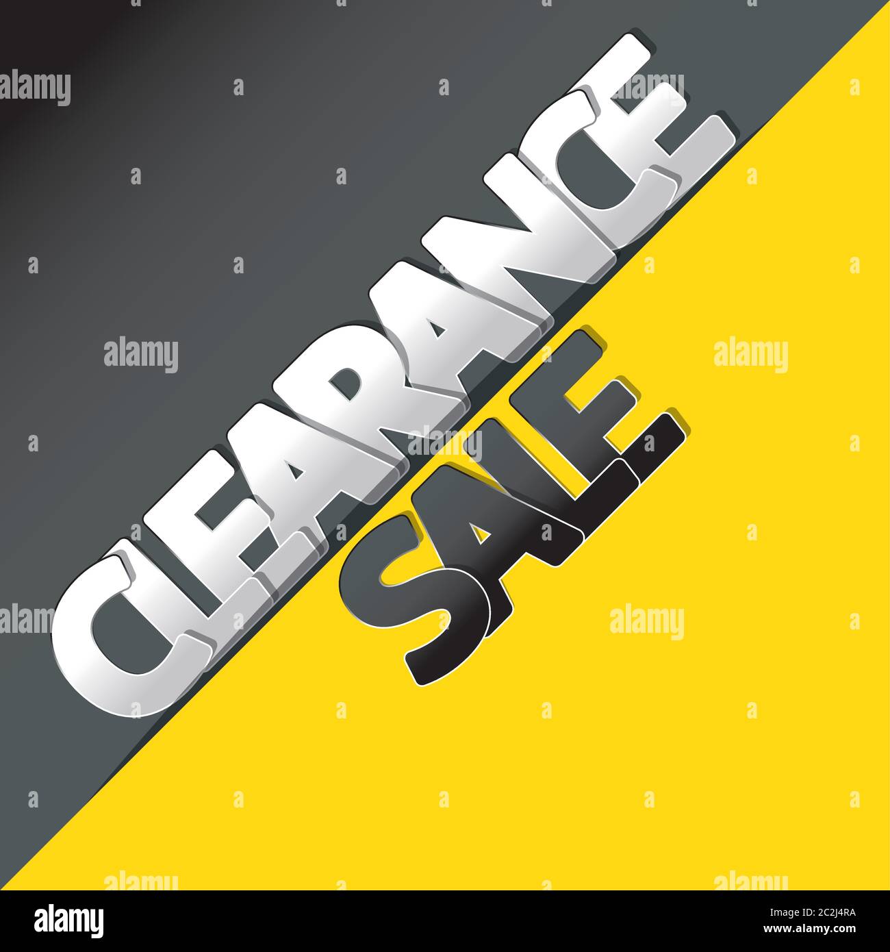 Clearance sale banner, flyer or poster design template Stock Vector ...