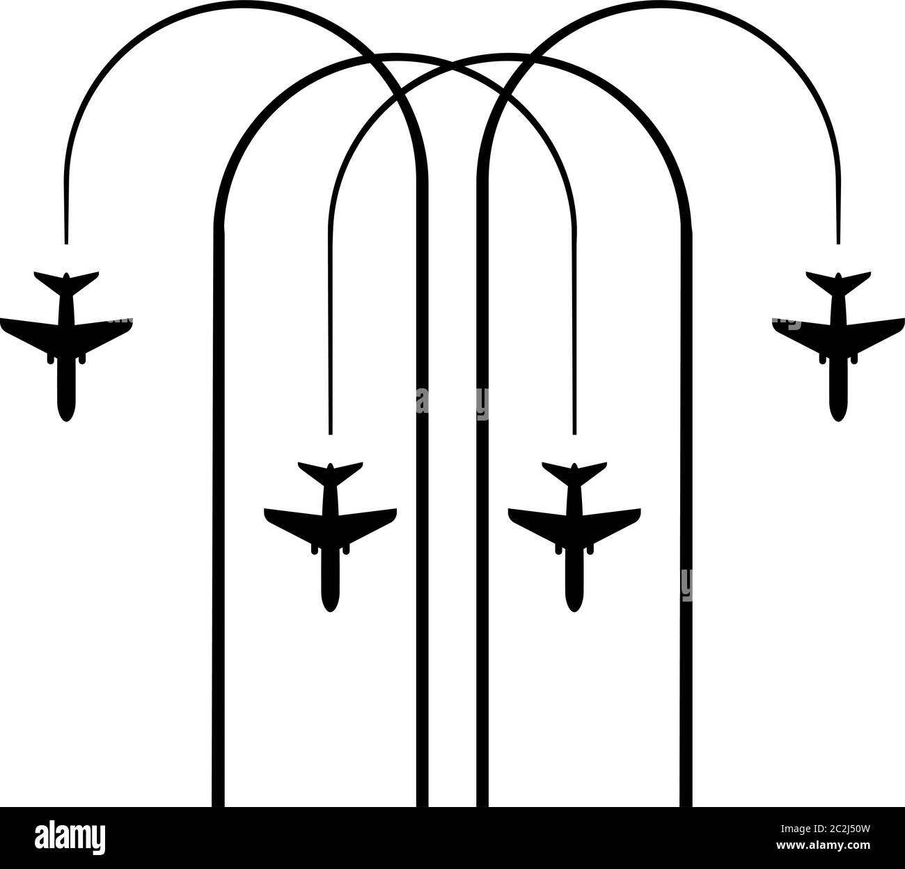 Airplane Flying Formation, Air Show Display, The Disciplined Flight ...