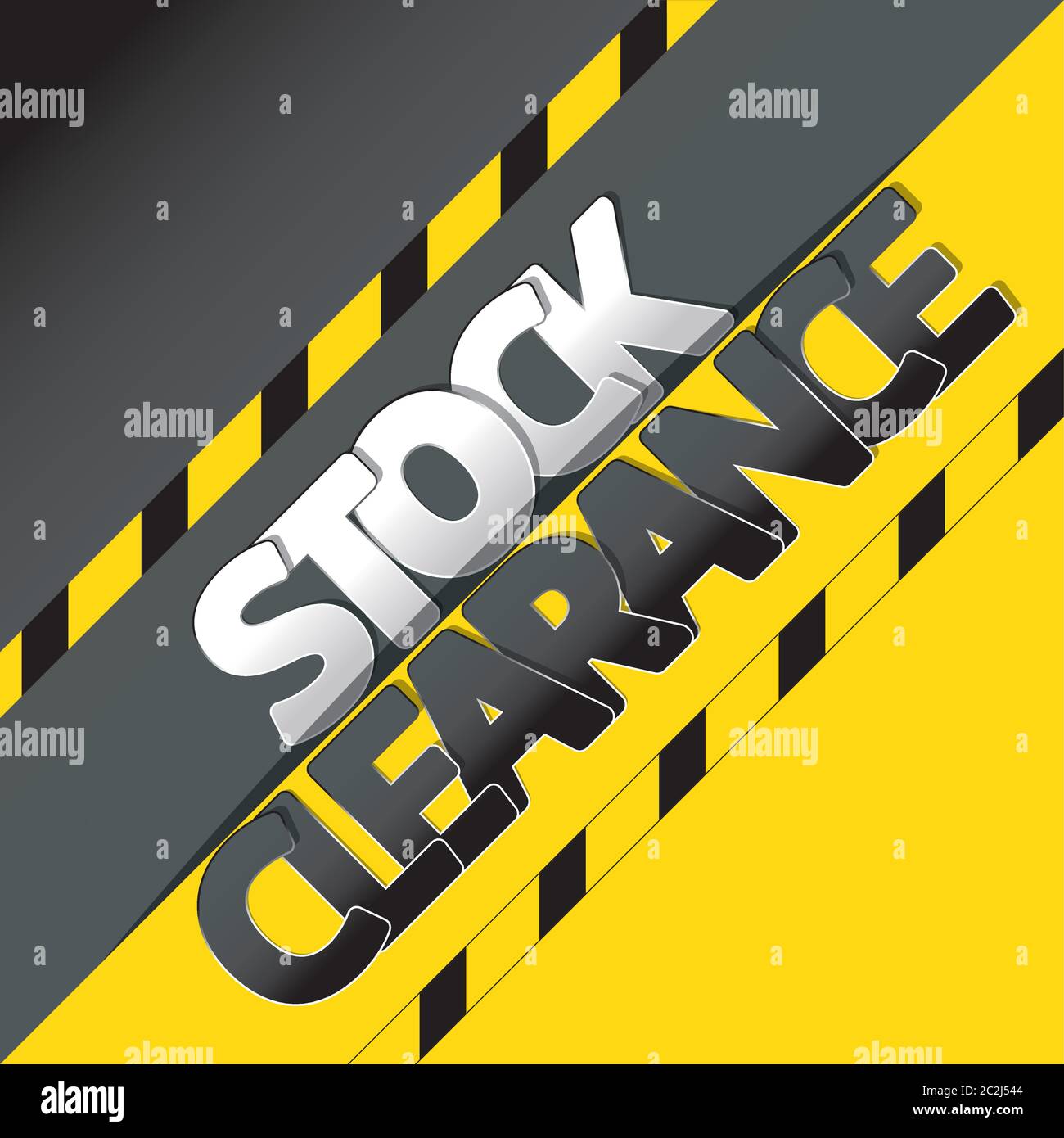 Stock clearance banner, flyer or poster design template Stock Vector ...