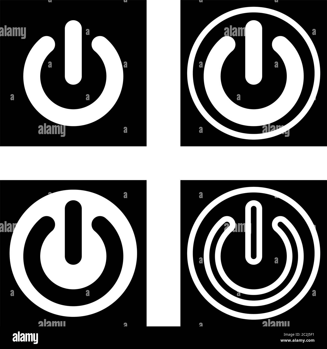 Power Button Icon Vector Art Illustration Stock Vector Image & Art - Alamy