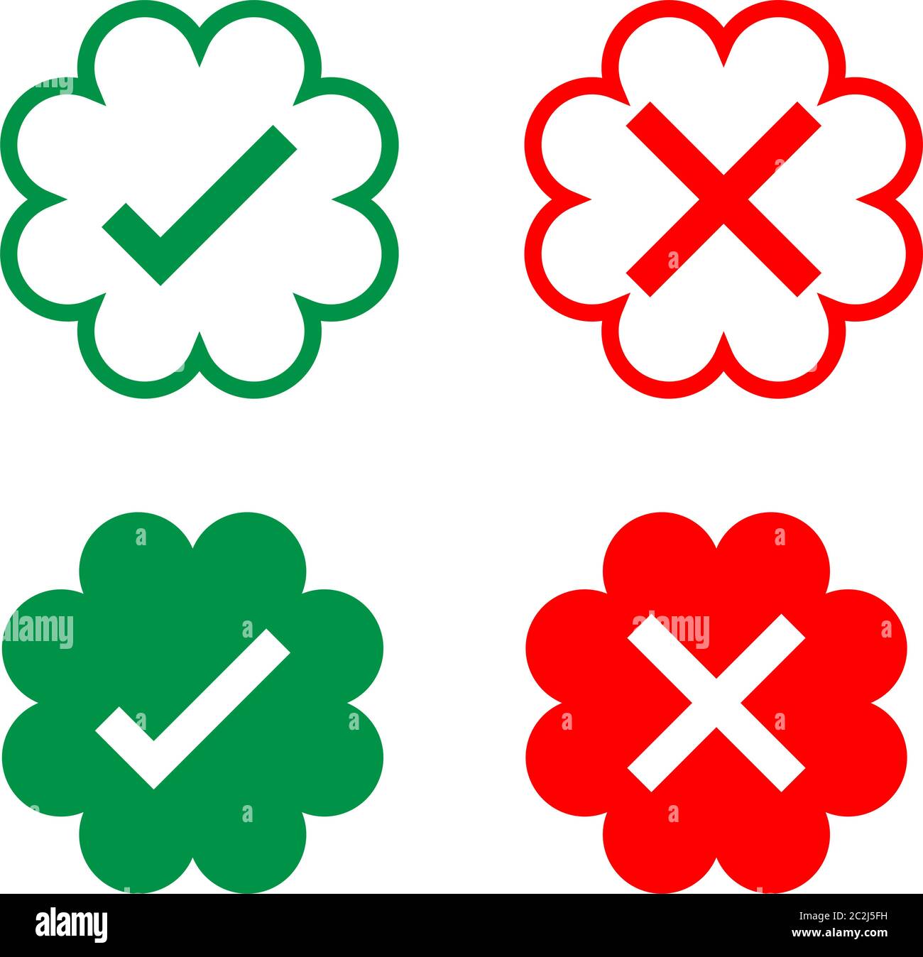 Cross Mark Icon, Delete Mark Collection Vector Art Illustration Stock ...