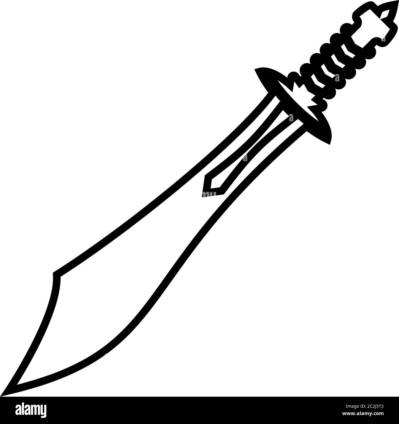 Sword Icon, Sword Vector Art Illustration Stock Vector Image & Art - Alamy