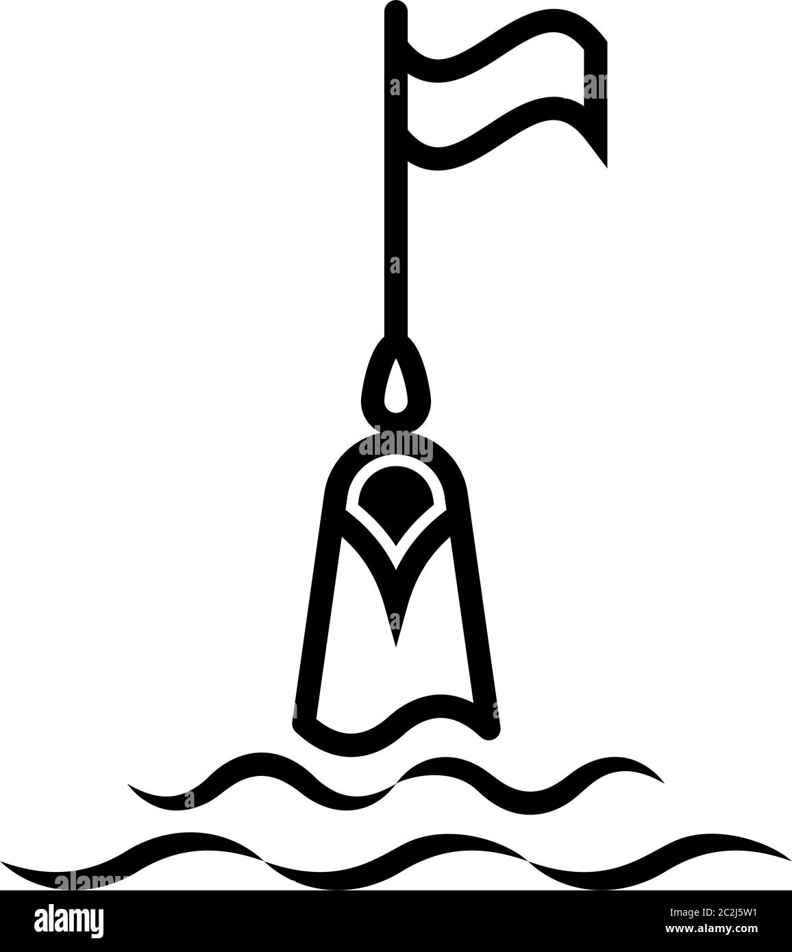 Buoy Icon, Float Buoy Icon Vector Art Illustration Stock Vector Image ...