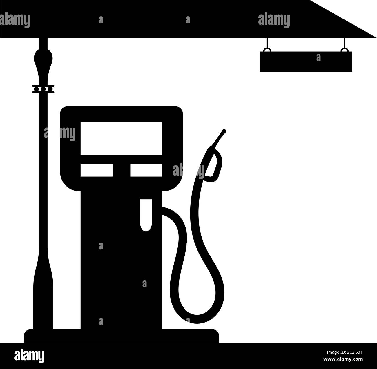 Petrol Station Icon Vector Art Illustration Stock Vector Image & Art ...