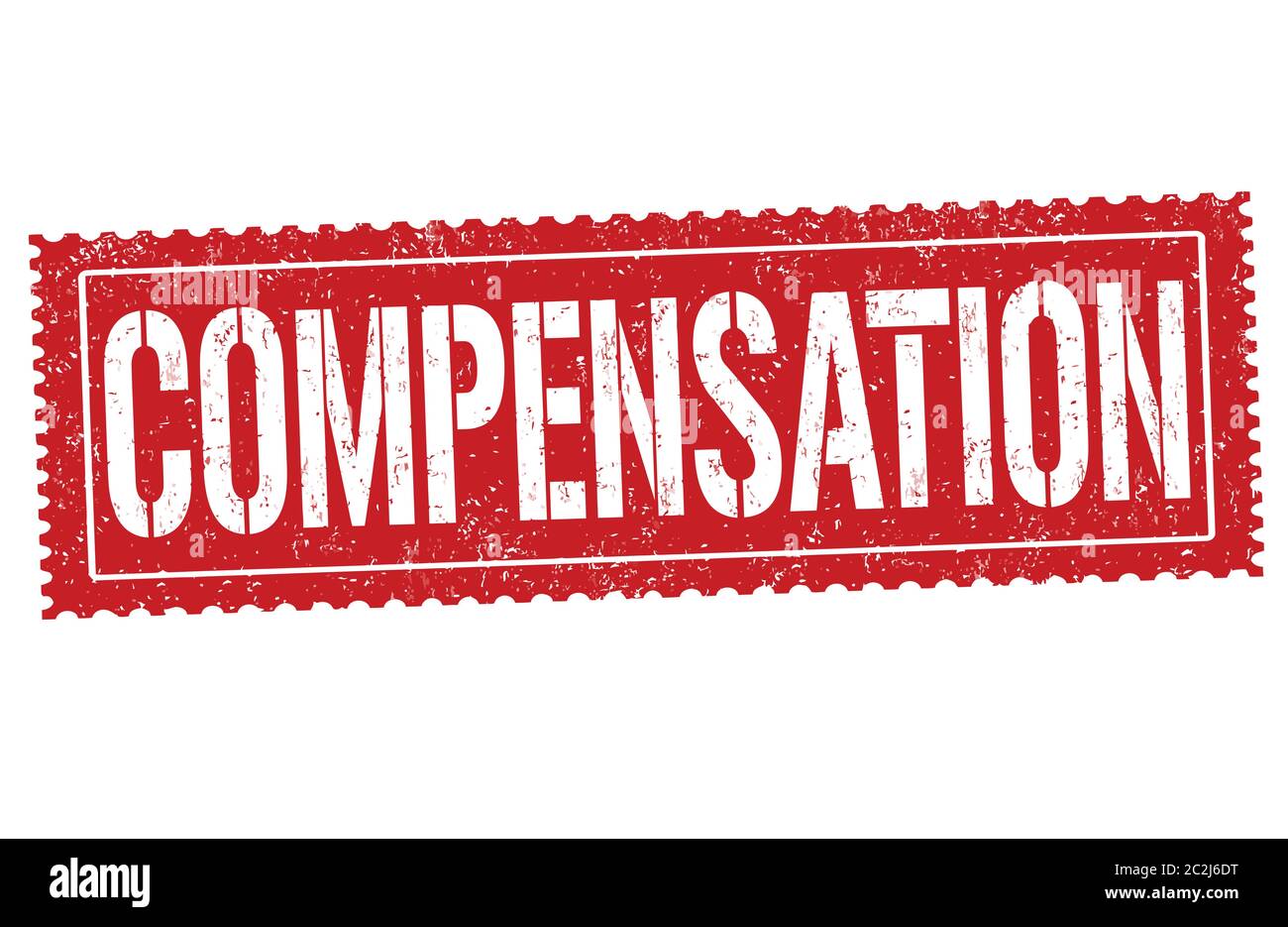Compensation sign or stamp on white background, vector illustration ...