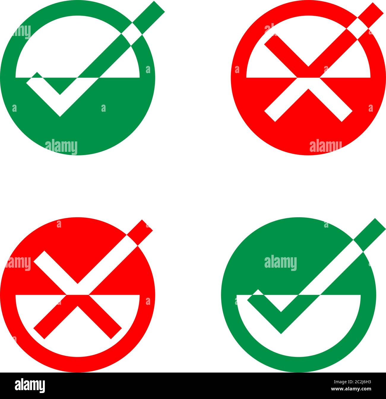 Cross Mark Icon, Delete Mark Collection Vector Art Illustration Stock ...