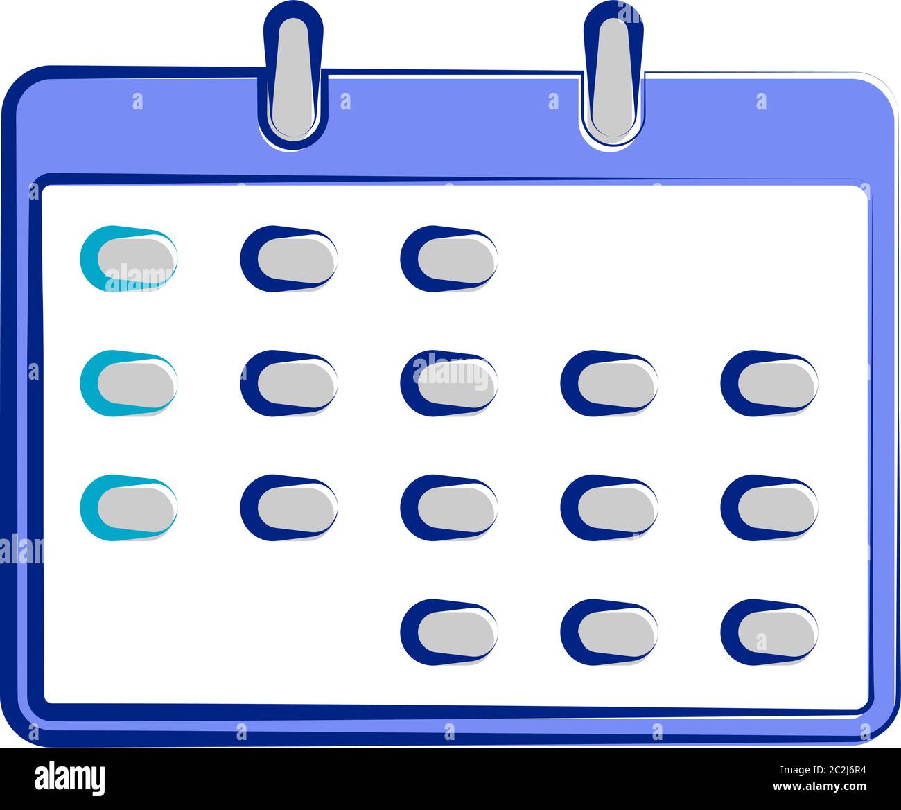 Calendar Page Icon Design Vector Art Illustration Stock Vector Image ...