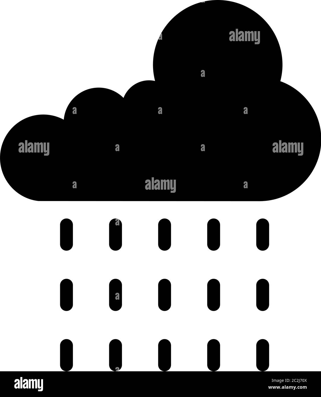 Rain Icon, Rain Vector Art Illustration Stock Vector Image & Art - Alamy
