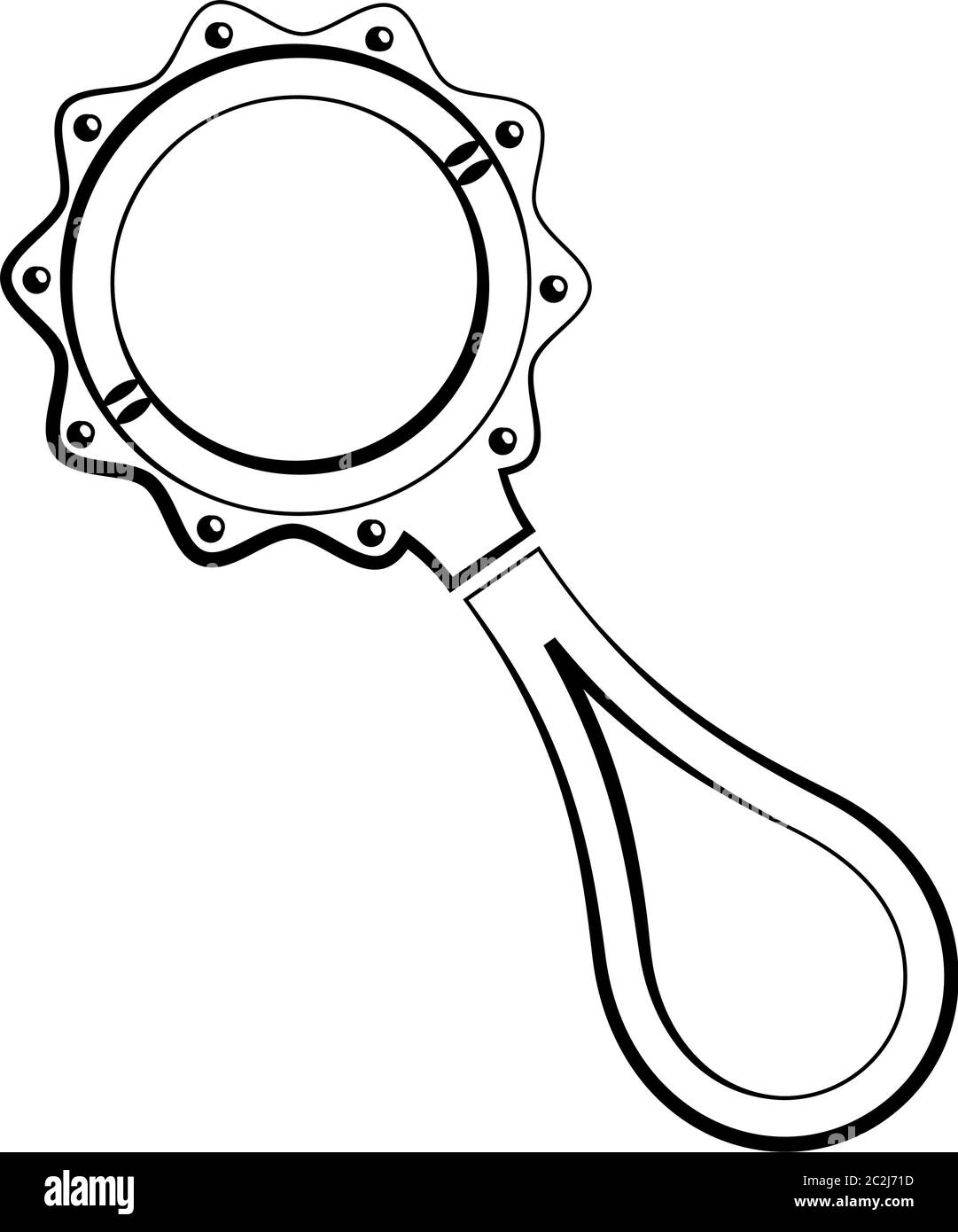 Baby Rattle Icon Vector Art Illustration Stock Vector Image & Art - Alamy