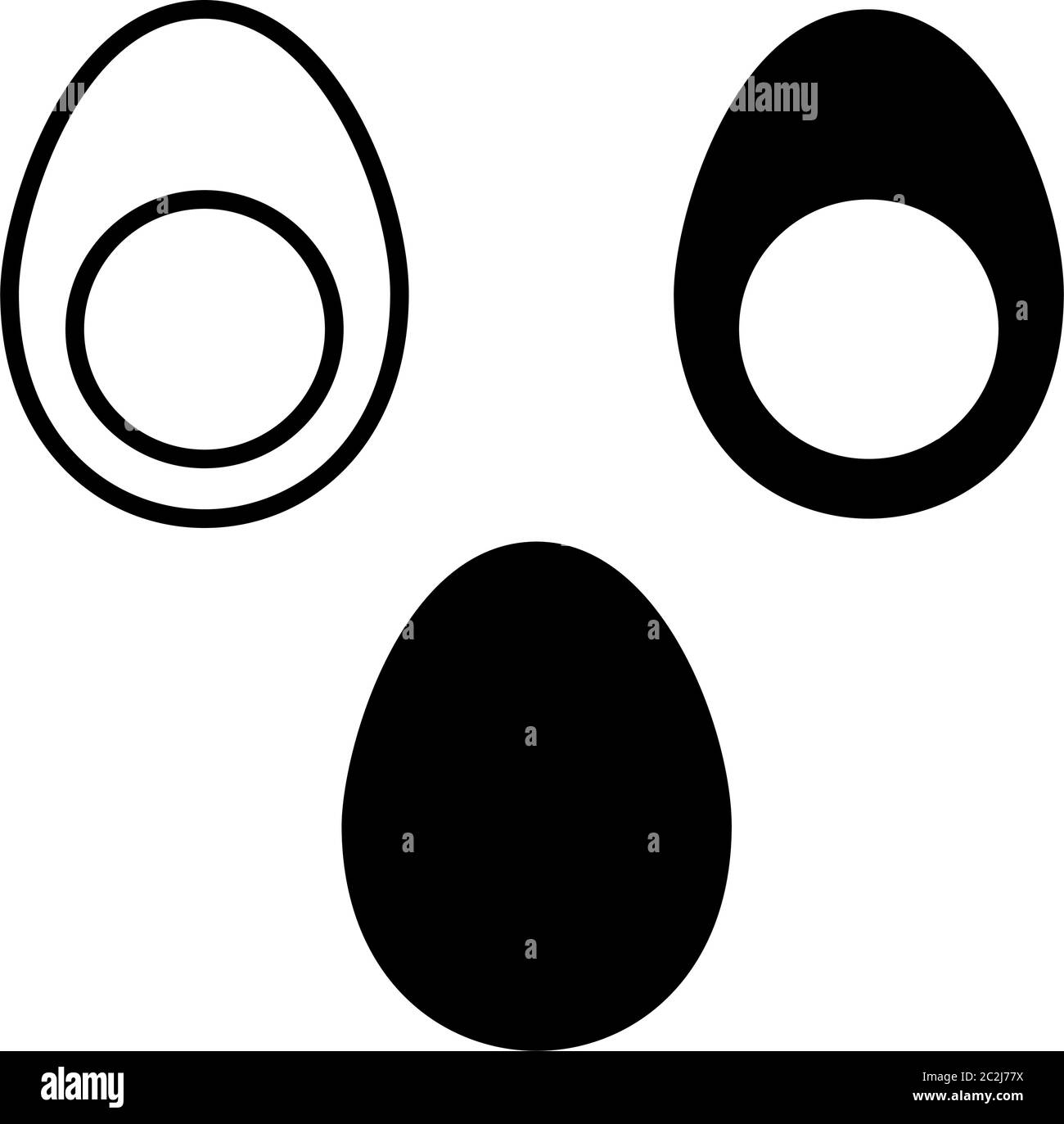 Egg Icon, Egg Vector Art Illustration Stock Vector Image & Art - Alamy