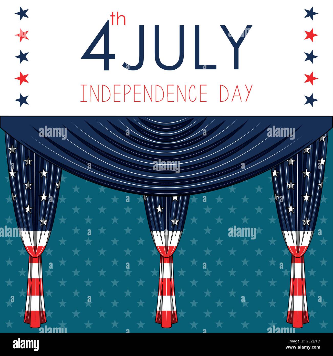 Poster of independence day of United States - Vector Stock Vector Image ...