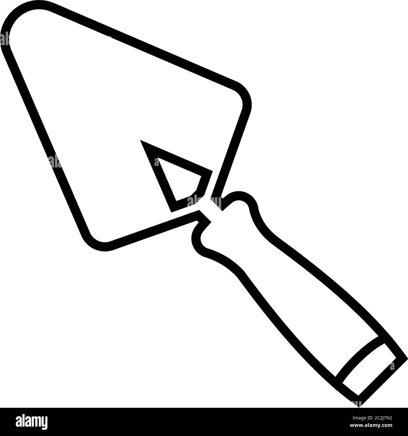 Trowel Icon, Trowel Vector Art Illustration Stock Vector Image & Art ...