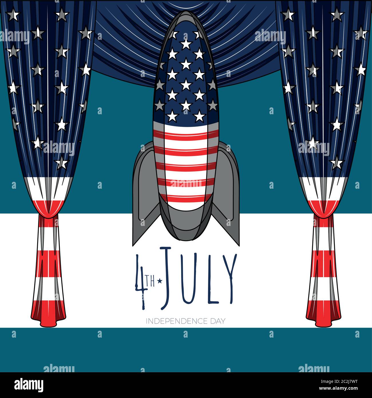 Poster of independence day of United States - Vector Stock Vector Image ...