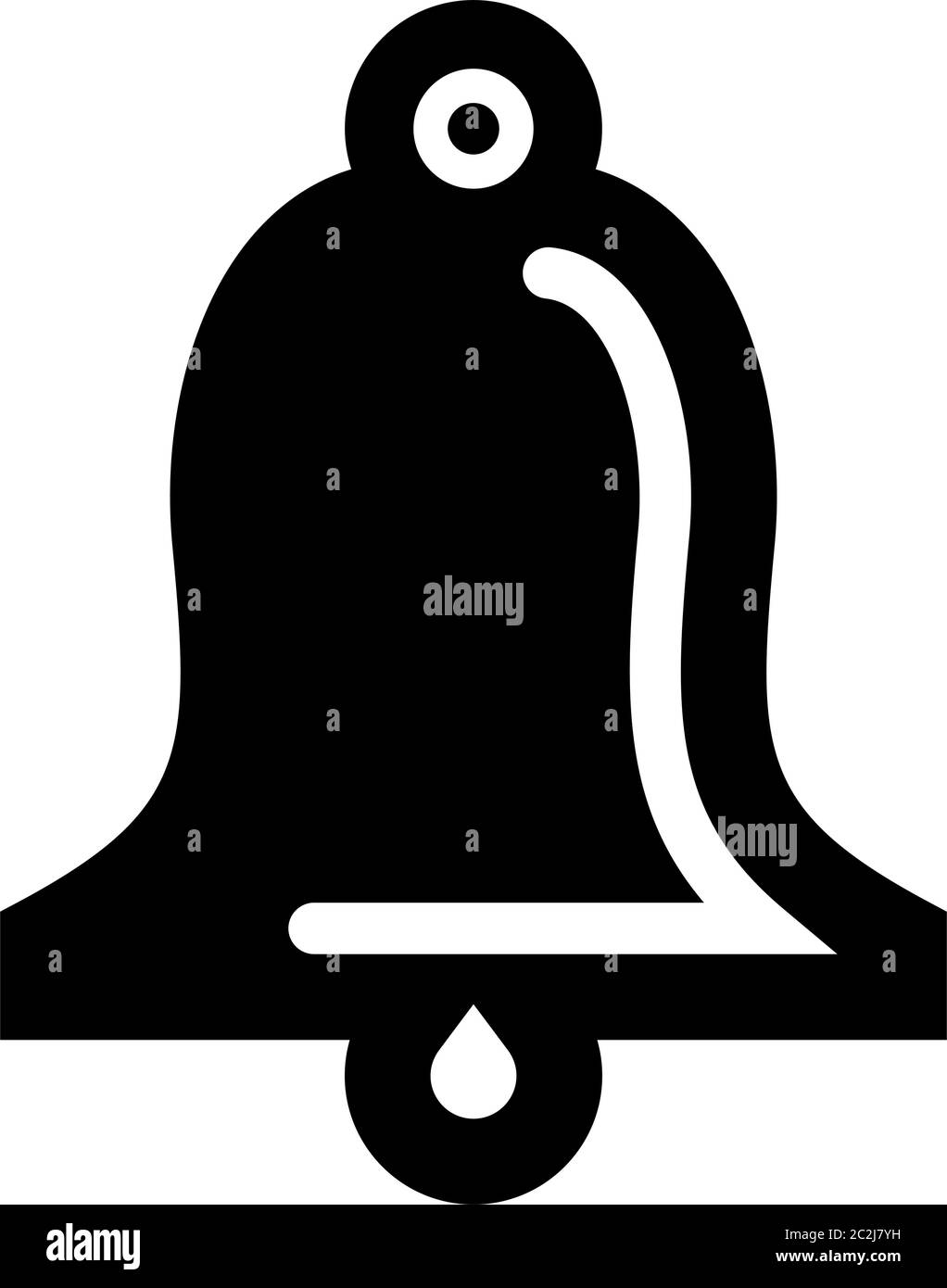 Bell Icon, Bell Vector Art Illustration Stock Vector Image & Art - Alamy