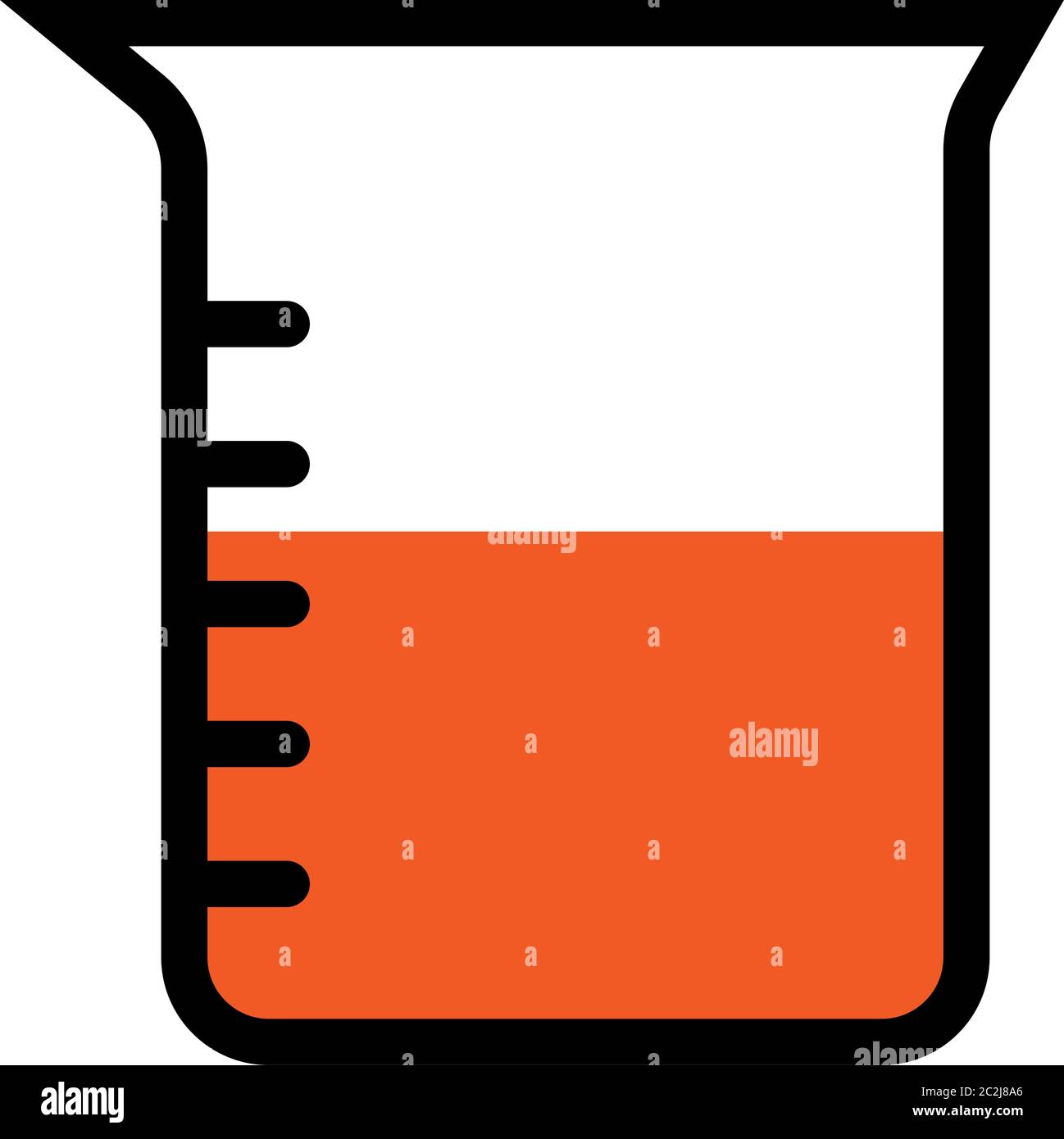 Beaker Icon, Beaker Vector Art Illustration Stock Vector Image & Art ...