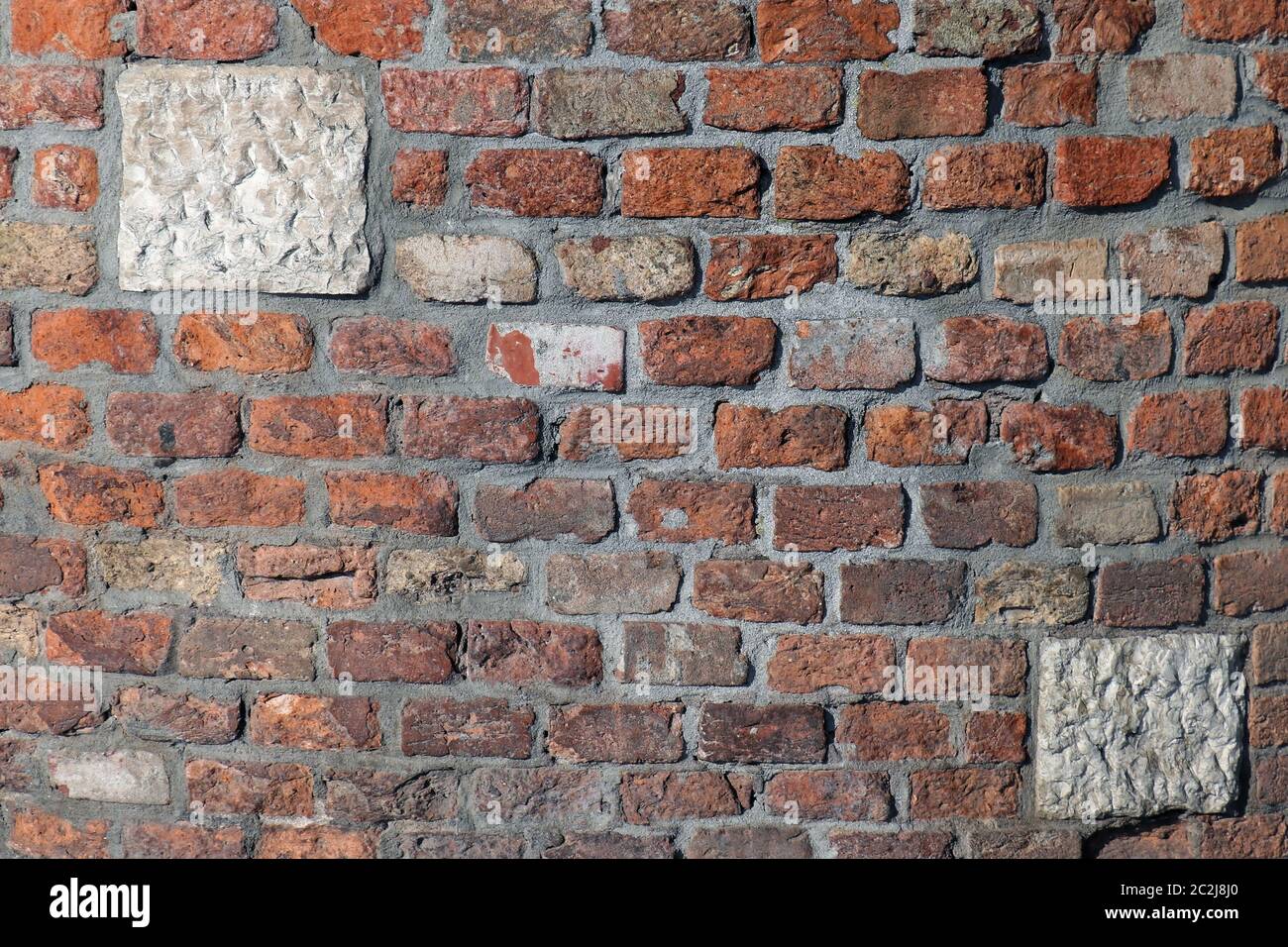 Old faded decayed brick wall pattern background Stock Photo - Alamy