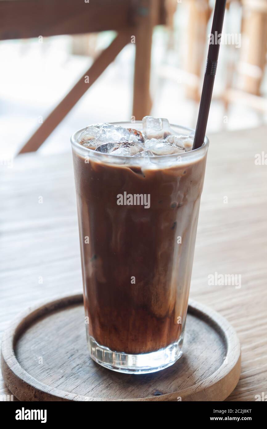 Iced coffee in coffee shop, stock photo Stock Photo - Alamy