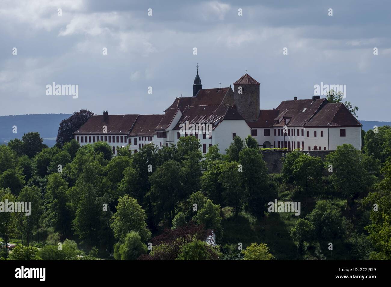 Castle and Benedictine Abbey Iburg Stock Photo - Alamy