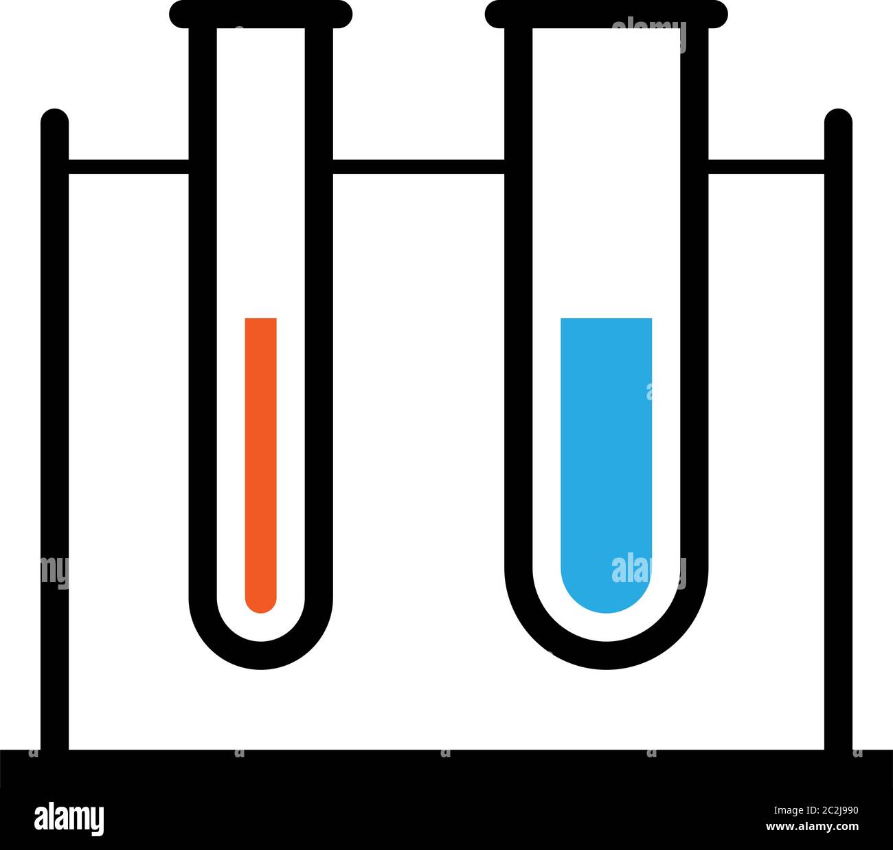 Test Tube Icon Vector Art Illustration Stock Vector Image & Art - Alamy