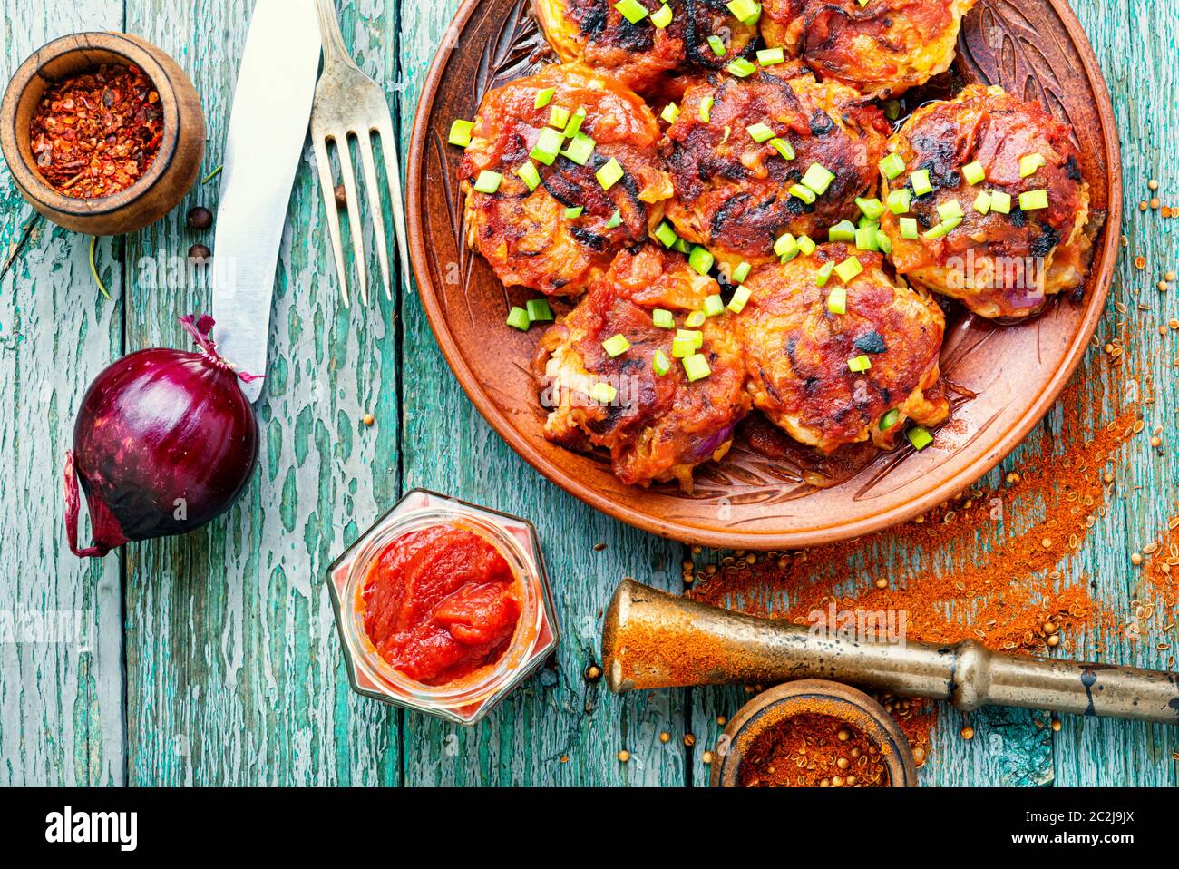 Red Onion Cutlets.Diet Food.Onion Cutlets.Healthy Nutrition.Vegetarian ...