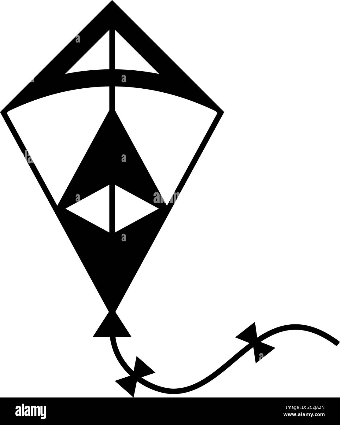 Kite Icon, Design Vector Art Illustration Stock Vector Image & Art - Alamy