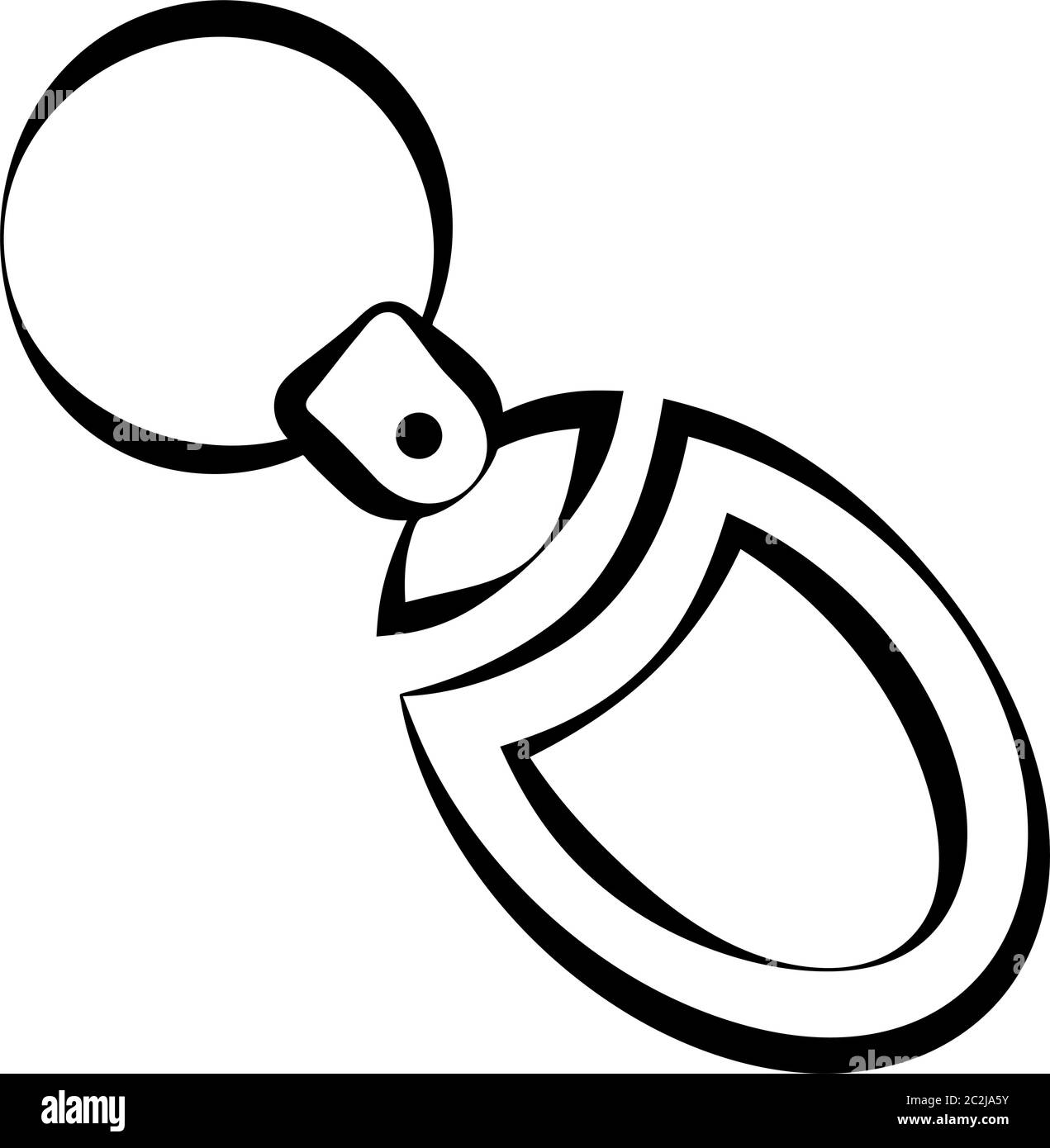 Key Chain, Key Ring Vector Art Illustration Stock Vector Image & Art ...