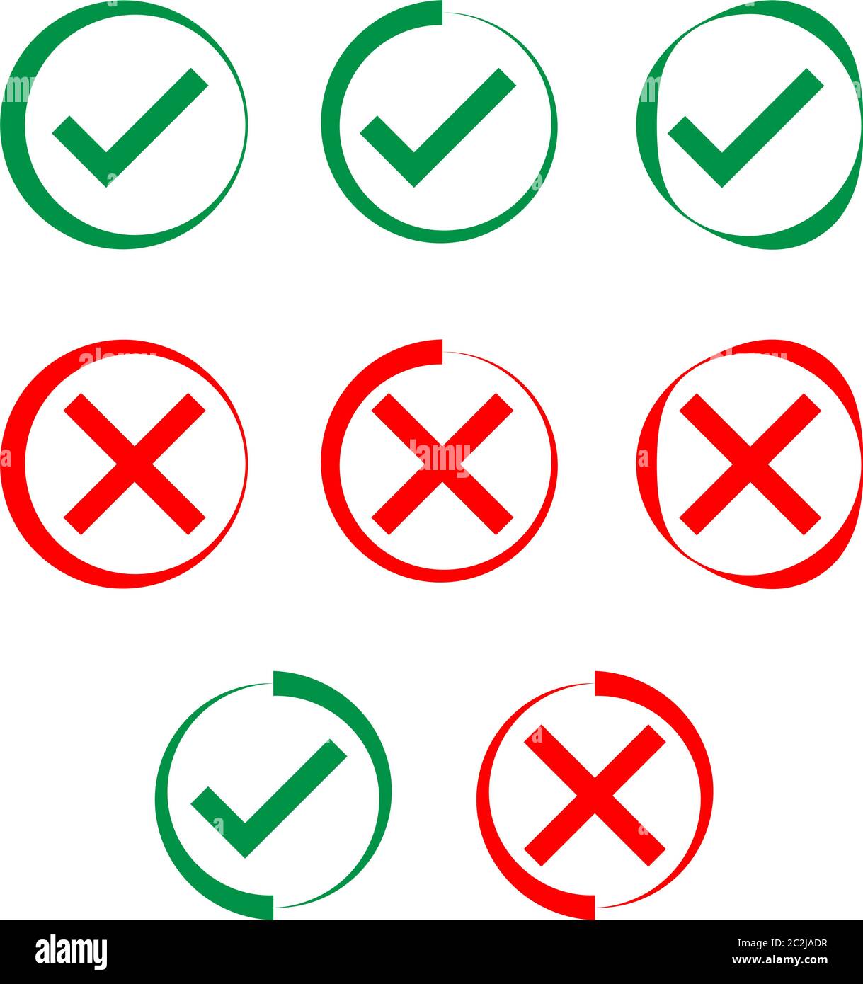 Cross Mark Icon, Delete Mark Collection Vector Art Illustration Stock ...