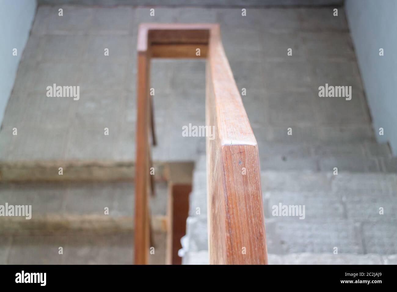 Staircase inside the house with cement floor, stock photo Stock Photo ...