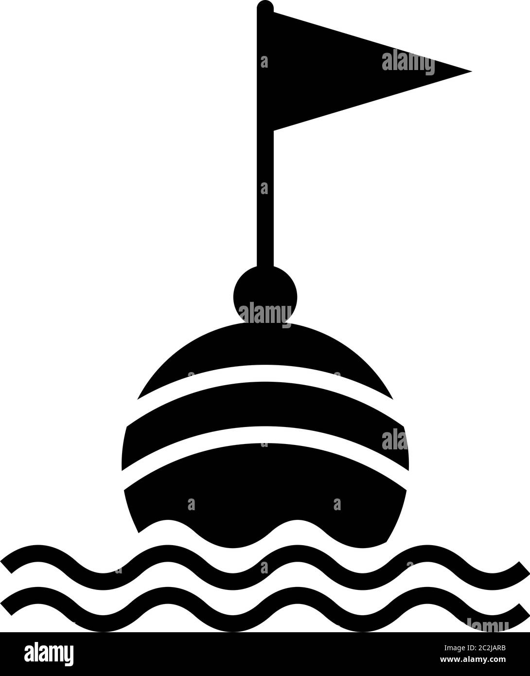 Buoy Icon, Float Buoy Icon Vector Art Illustration Stock Vector Image ...