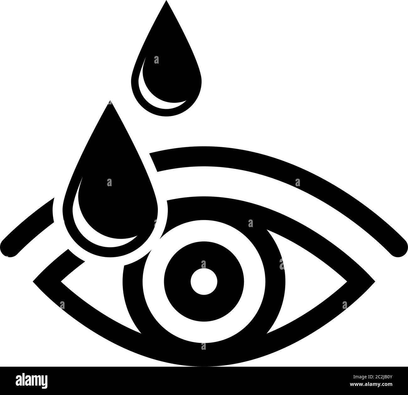 Eye Drop Icon Vector Art Illustration Stock Vector Image & Art - Alamy