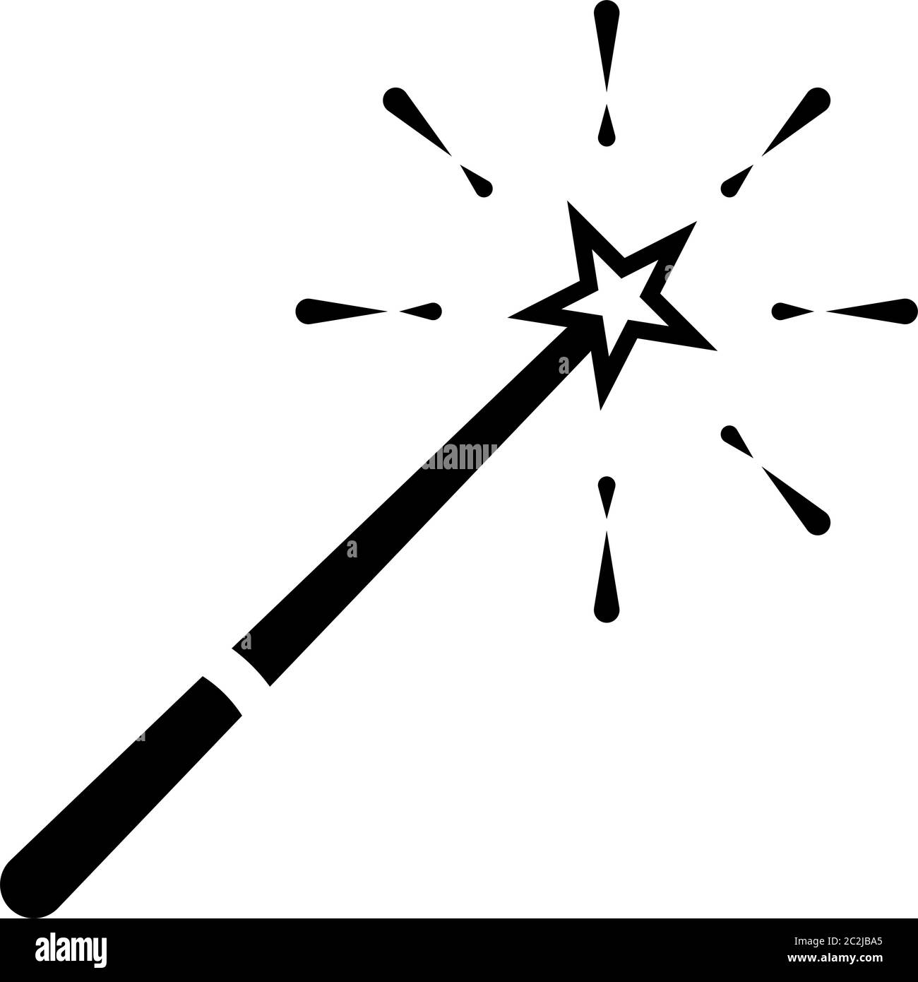 Magic Wand Icon Vector Art Illustration Stock Vector Image & Art - Alamy