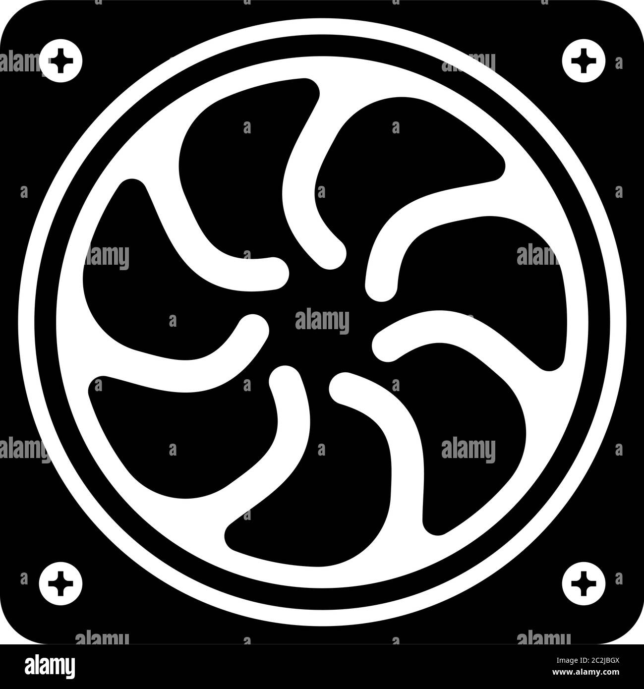 Computer Fan Icon Vector Art Illustration Stock Vector Image & Art - Alamy