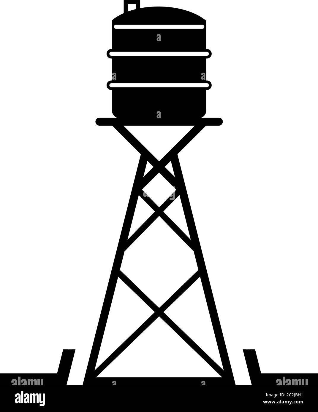 Water Tower Icon Vector Art Illustration Stock Vector Image And Art Alamy