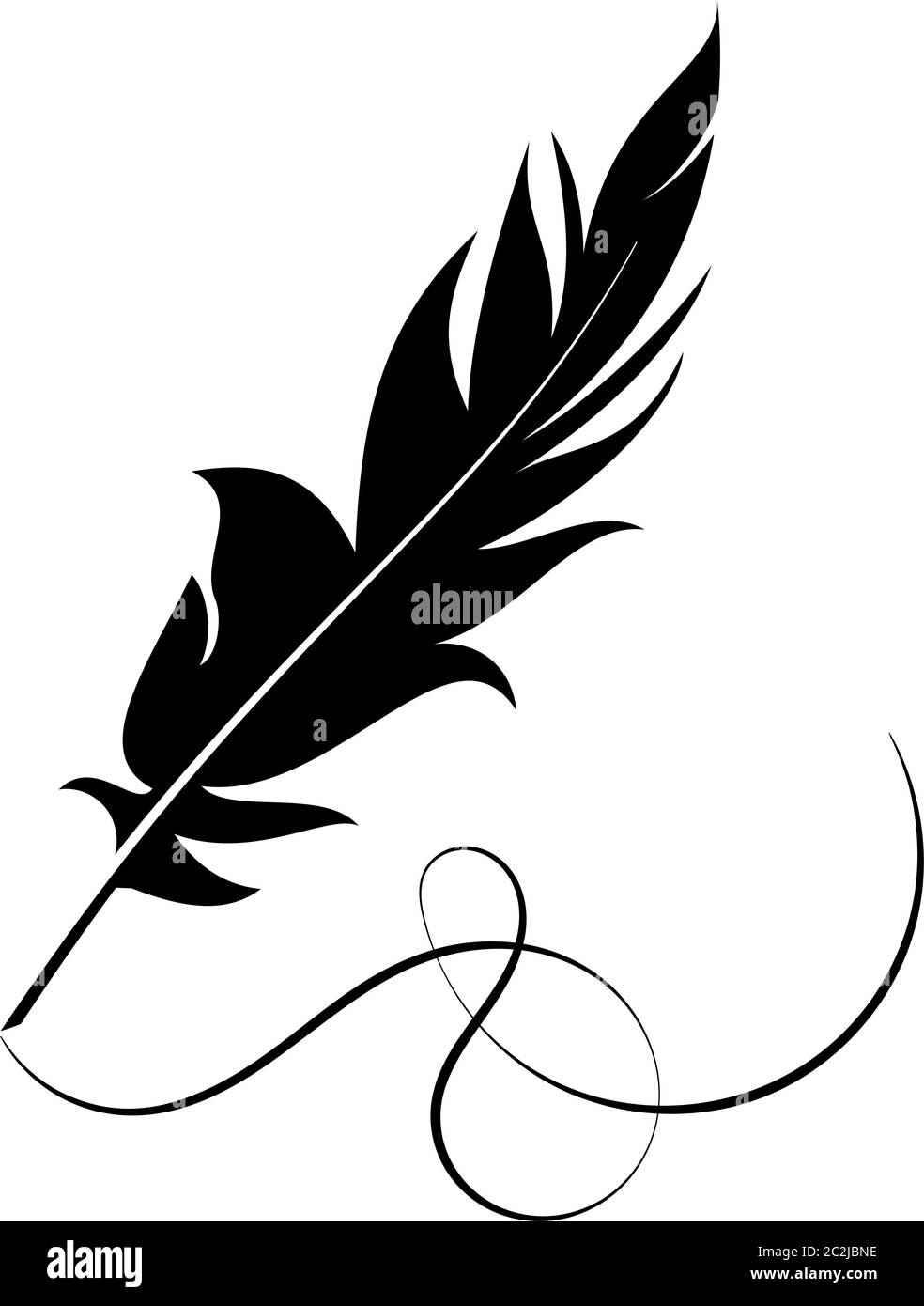Quill Icon, Quill Vector Art Illustration Stock Vector Image & Art - Alamy