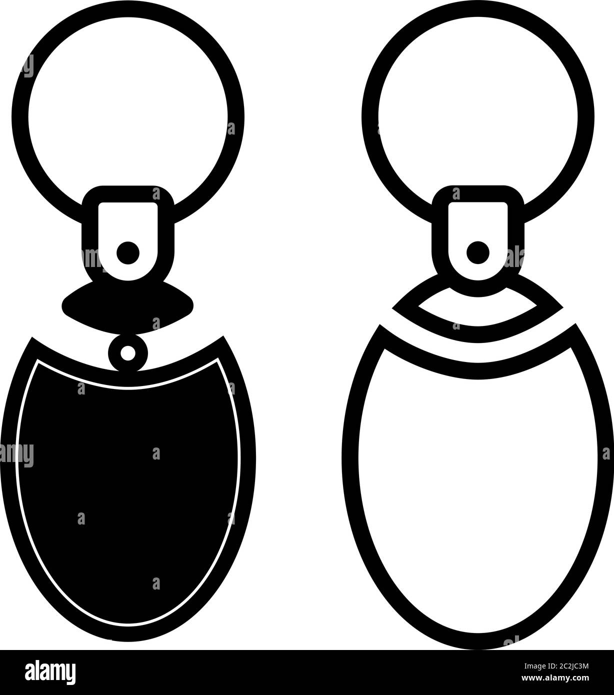Key Chain, Key Ring Vector Art Illustration Stock Vector Image & Art ...