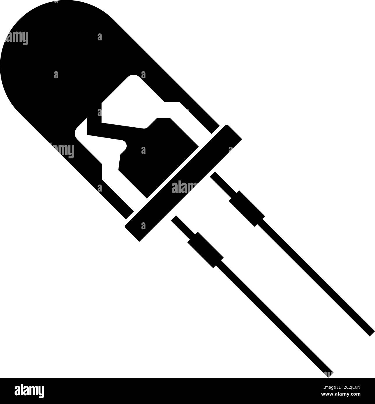 Led Icon, Light Emitting Diode Vector Art Illustration Stock Vector ...