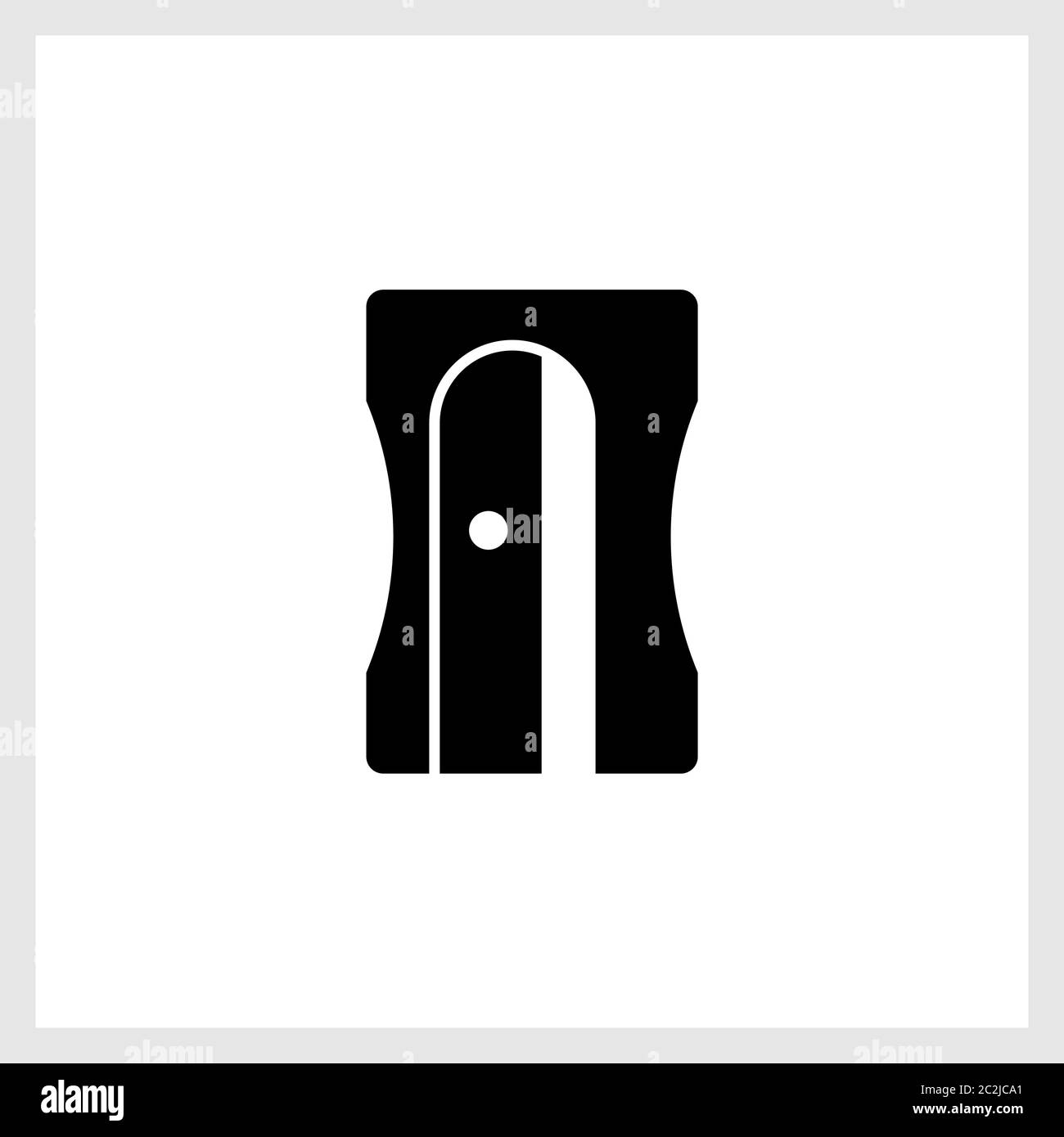 Pencil Sharpener Icon, Sharpener Vector Art Illustration Stock Vector ...