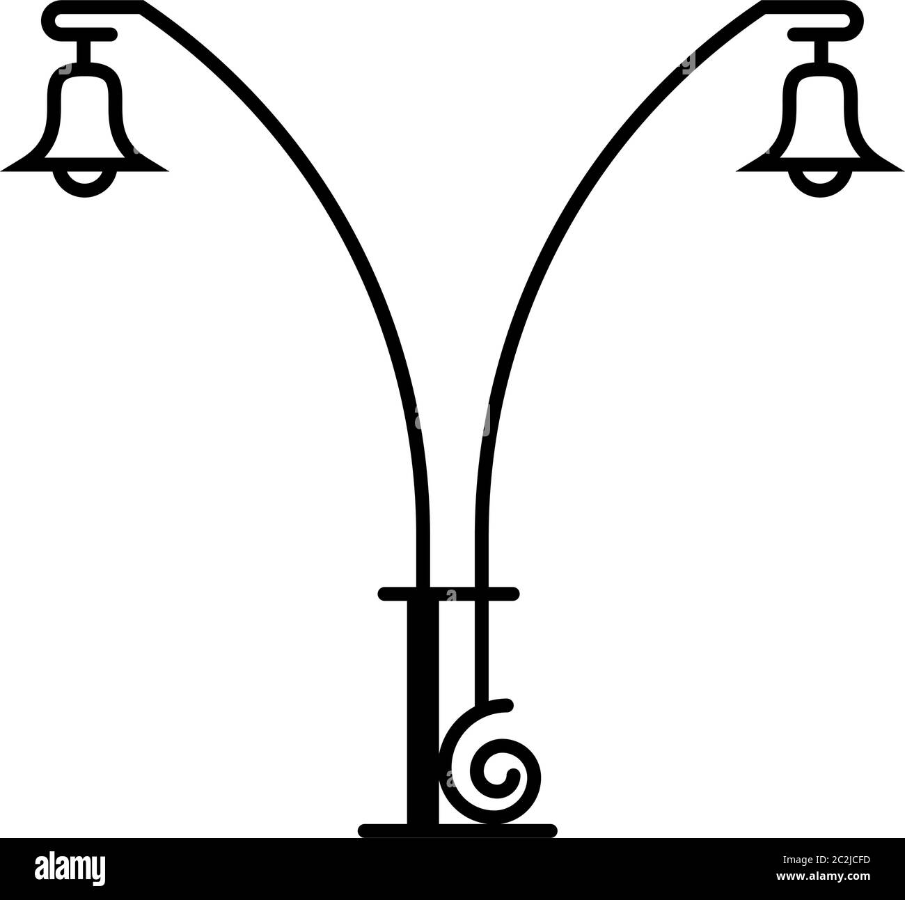 Street Light Icon Vector Art Illustration Stock Vector Image & Art - Alamy