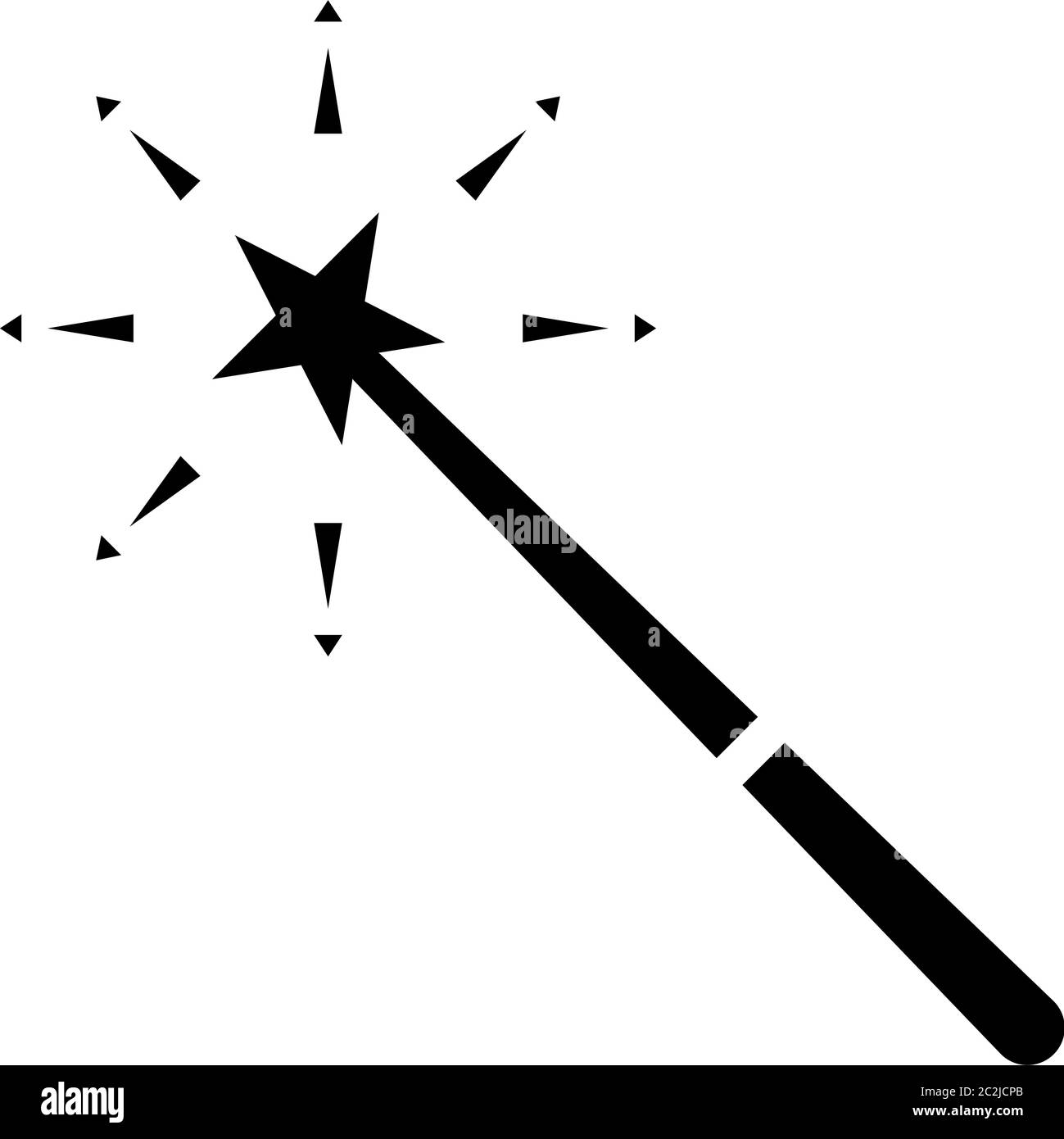Magic Wand Icon Vector Art Illustration Stock Vector Image & Art - Alamy