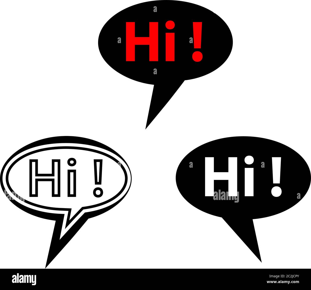 Mark illustration hi Stock Vector Images - Alamy