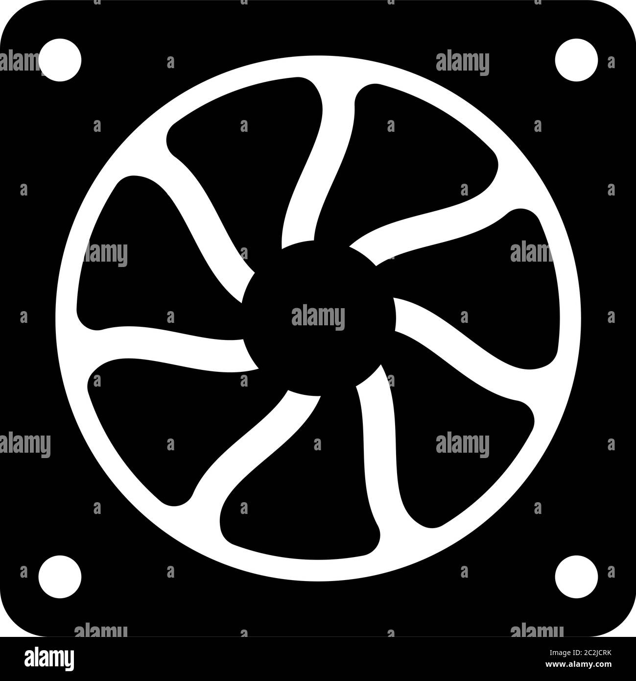 Computer Fan Icon Vector Art Illustration Stock Vector Image & Art - Alamy