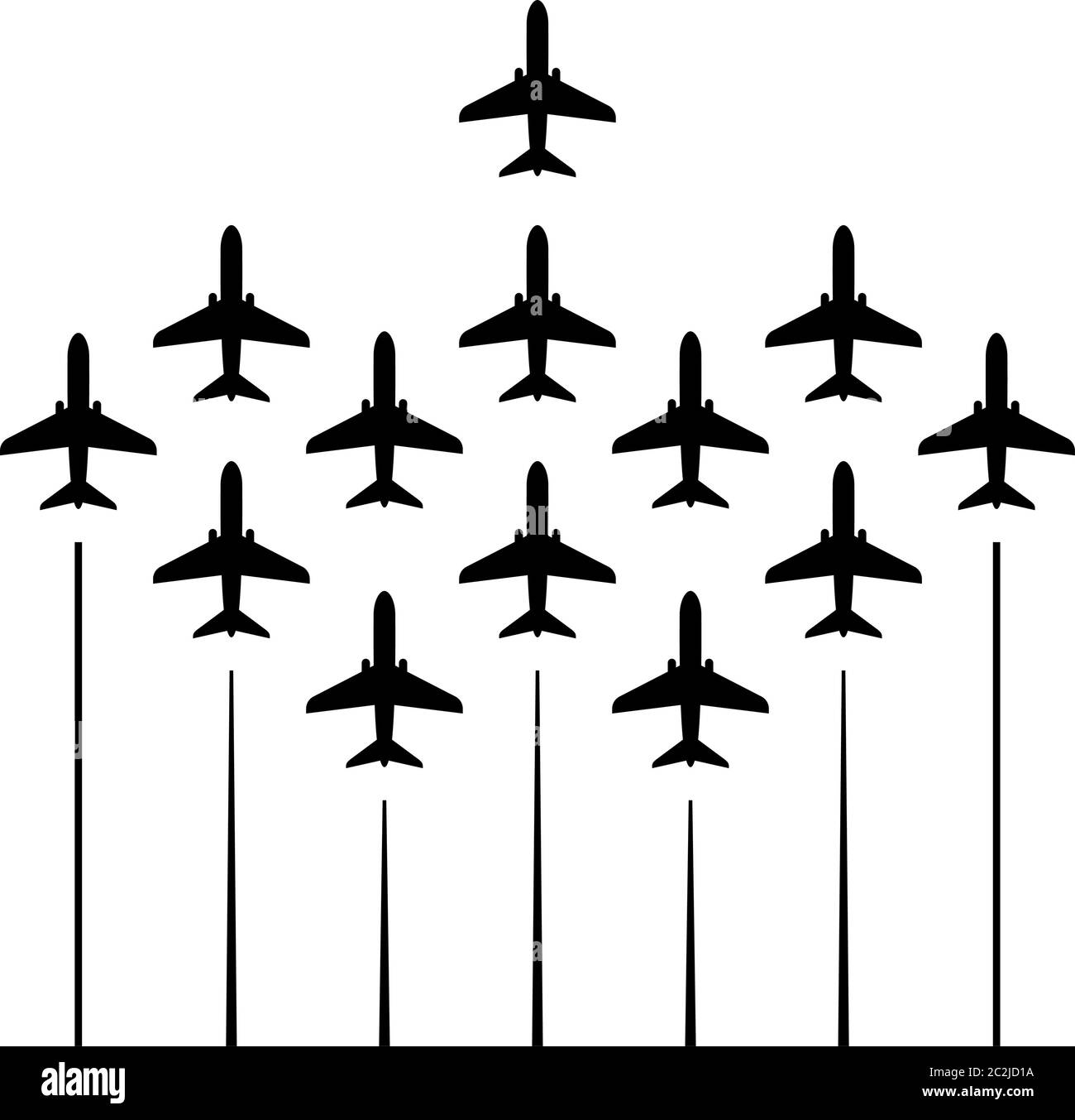 Airplane Flying Formation, Air Show Display, The Disciplined Flight ...