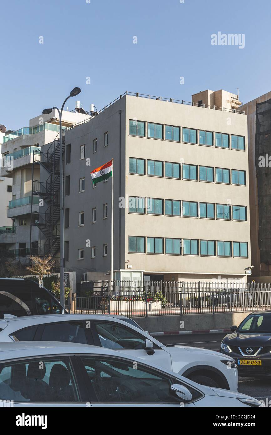 Embassy of India on HaYarkon Street in Tel Aviv Stock Photo - Alamy Embassy of India on HaYarkon Street in Tel Aviv Stock Photo - Alamy