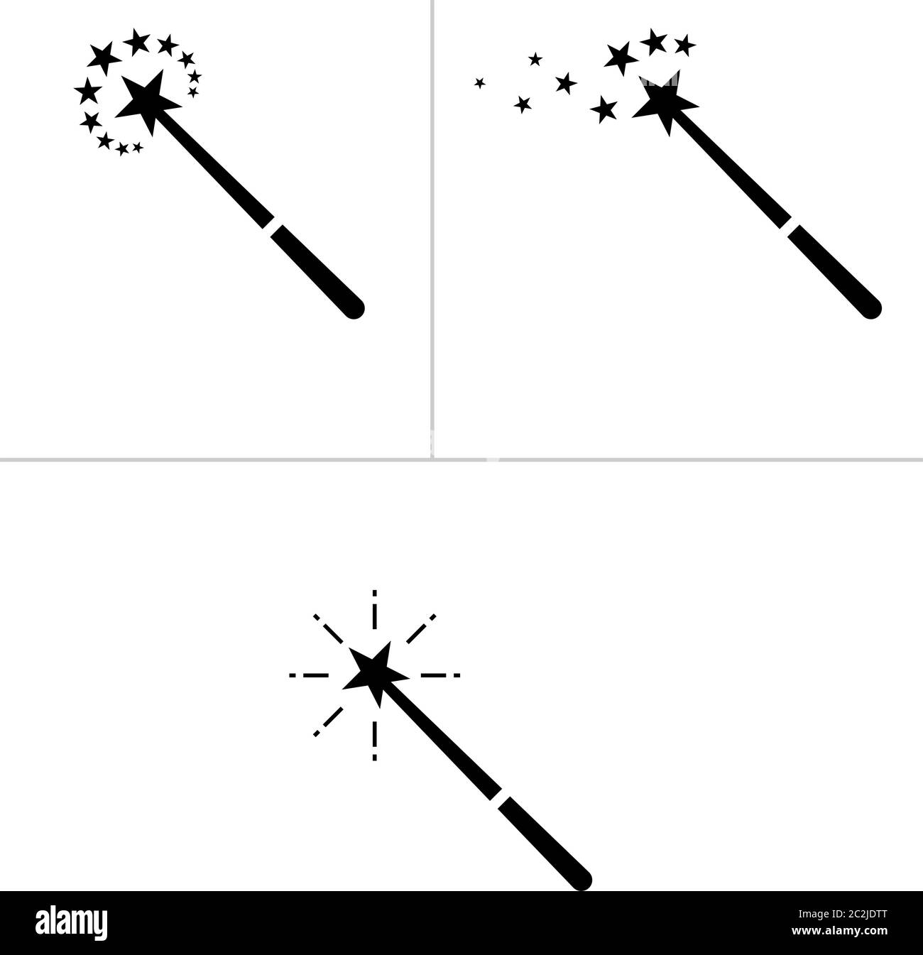 Magic Wand Icon Vector Art Illustration Stock Vector Image & Art - Alamy
