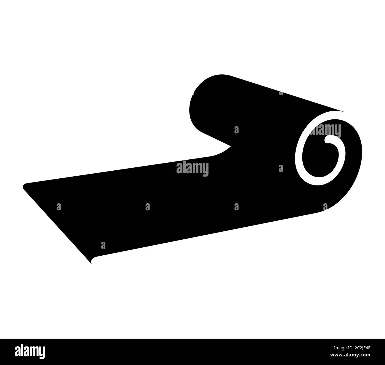 Roll Icon, Mat, Rug, Carpet Or Paper Roll Icon Of Anything, Vector Art ...